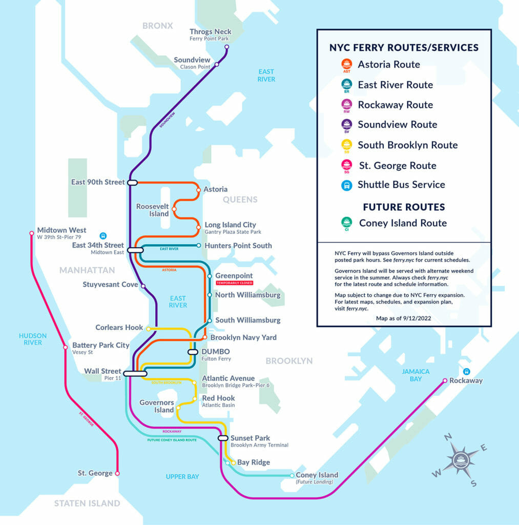 NYC Ferry: la guía completa del ferry de Nueva York